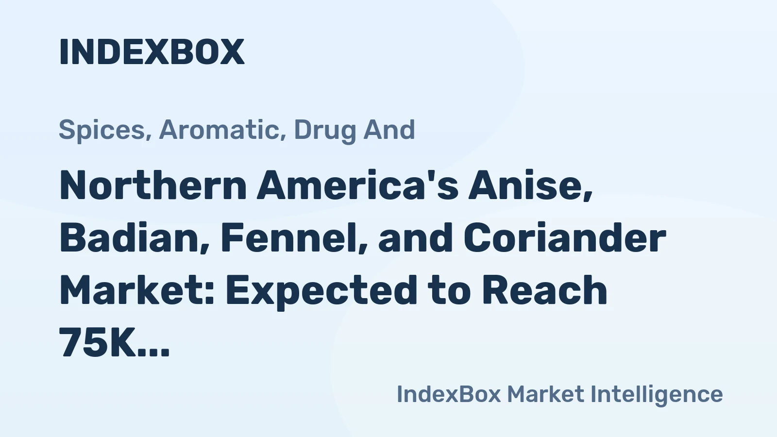 Northern America's Anise, Badian, Fennel, and Coriander Market: Expected to Reach 75K Tons and $206M by 2035