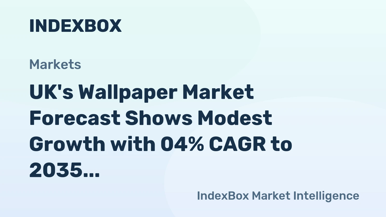 UK's Wallpaper Market Forecast Shows Modest Growth with 04% CAGR to 2035