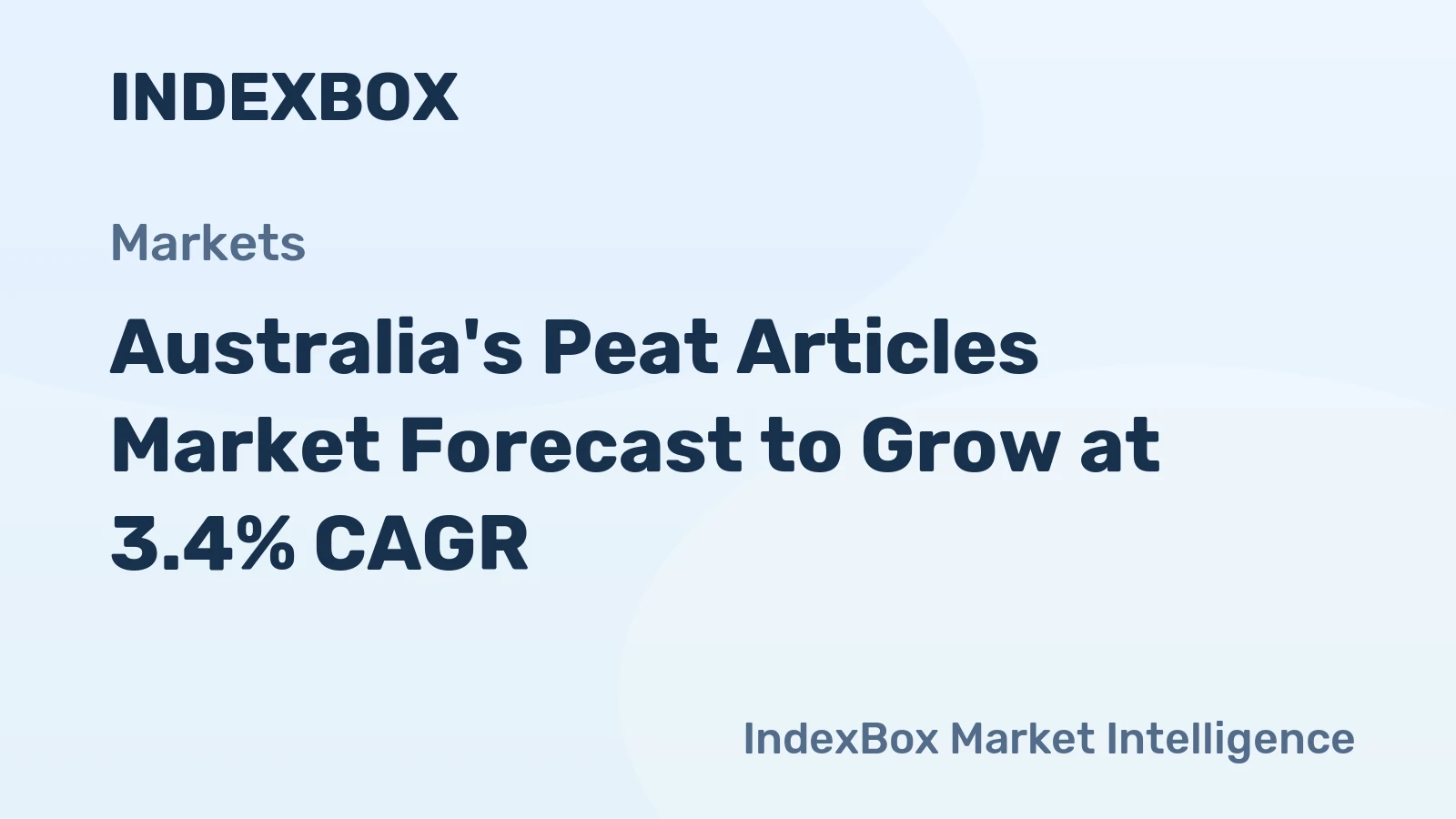 Australia's Peat Articles Market Forecast to Grow at 3.4% CAGR