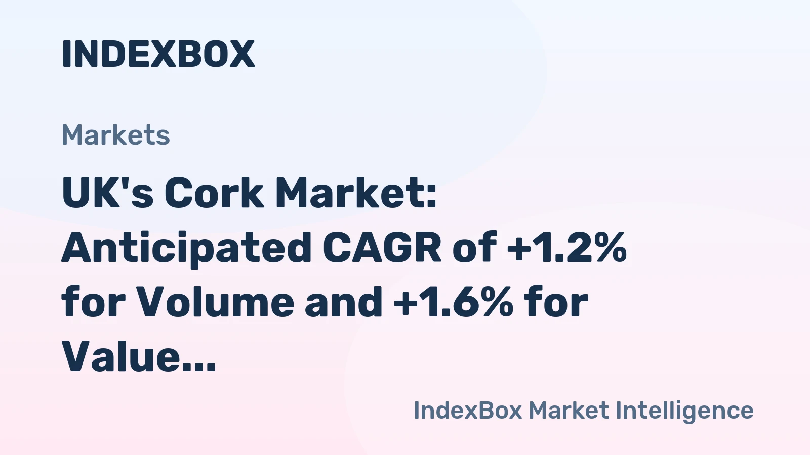 UK's Cork Market: Anticipated CAGR of +1.2% for Volume and +1.6% for Value from 2024 to 2035