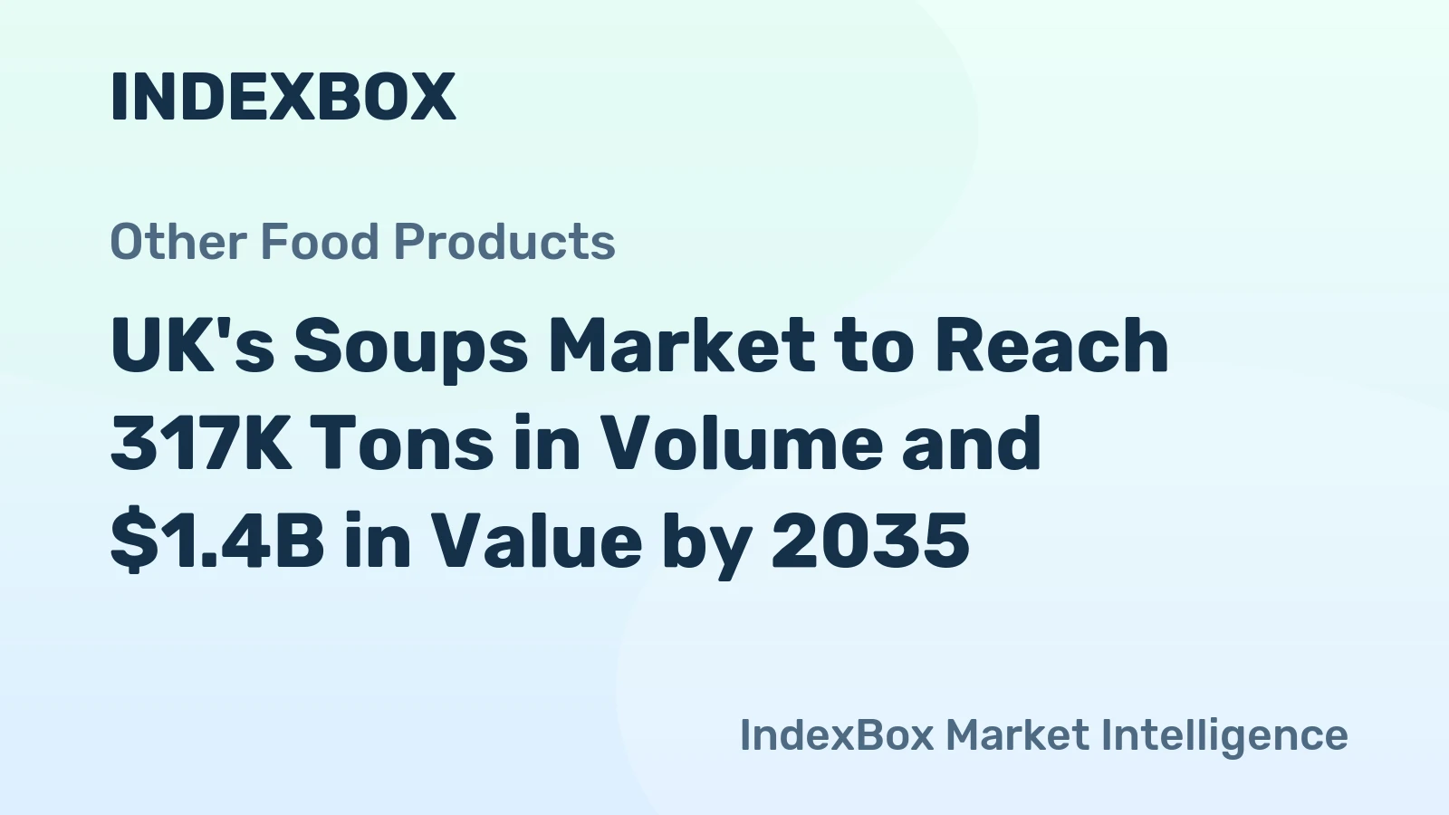 UK's Soups Market to Reach 317K Tons in Volume and $1.4B in Value by 2035