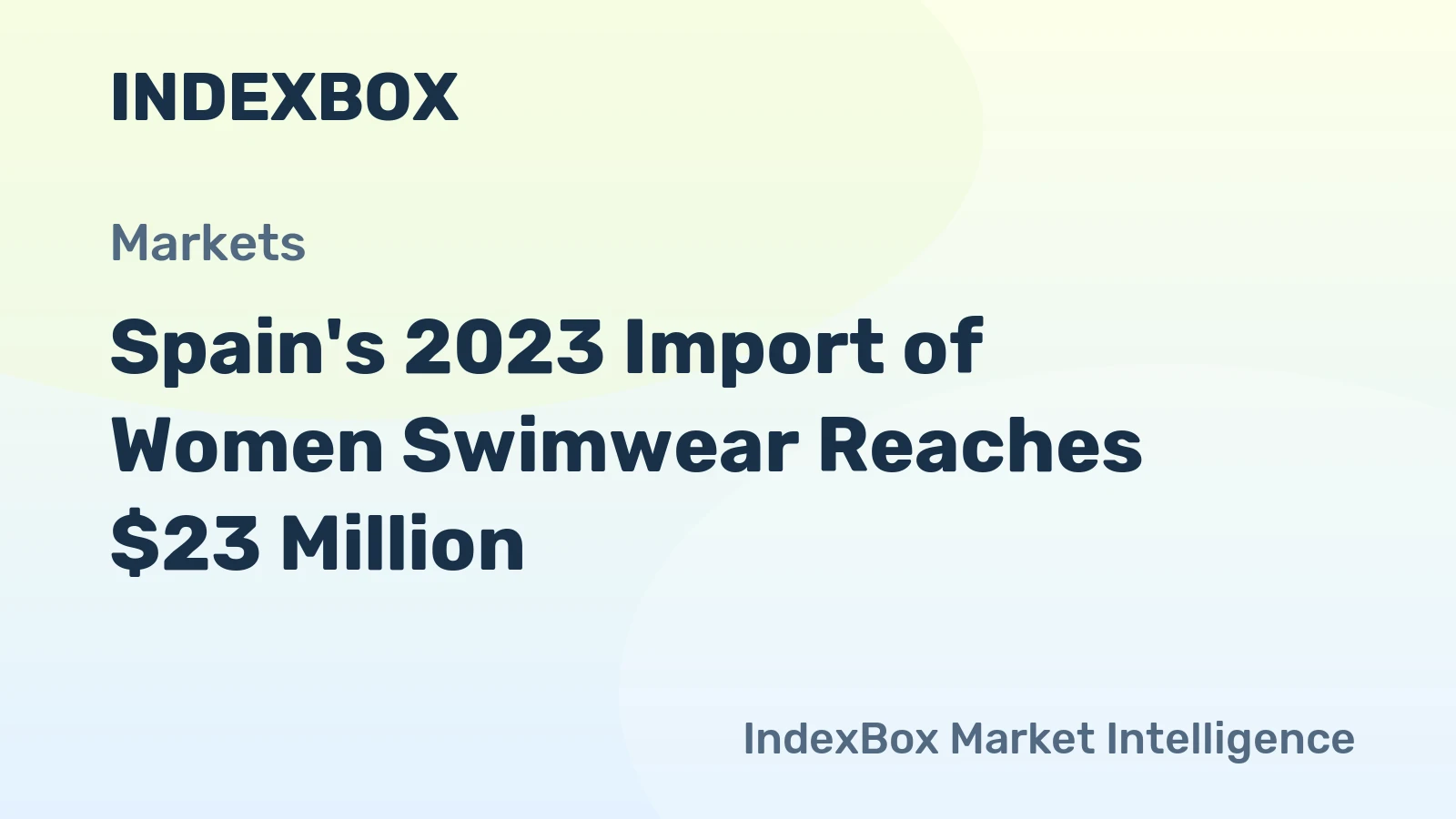 Spain's 2023 Import of Women Swimwear Reaches $23 Million