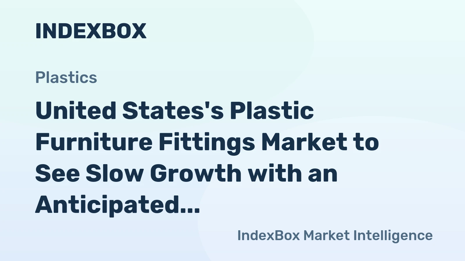 United States's Plastic Furniture Fittings Market to See Slow Growth with an Anticipated CAGR of +0.6%