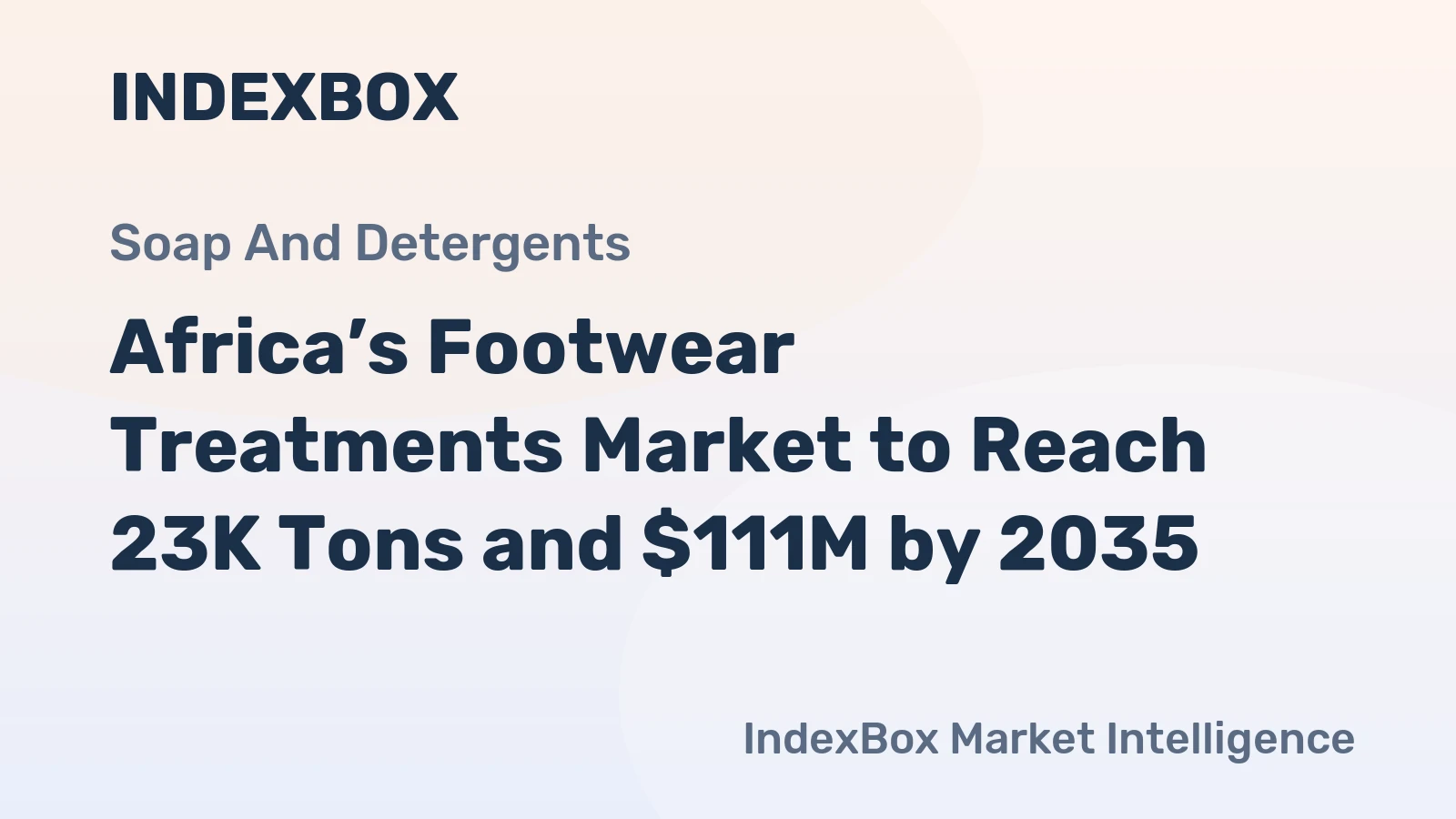 Africa’s Footwear Treatments Market to Reach 23K Tons and $111M by 2035