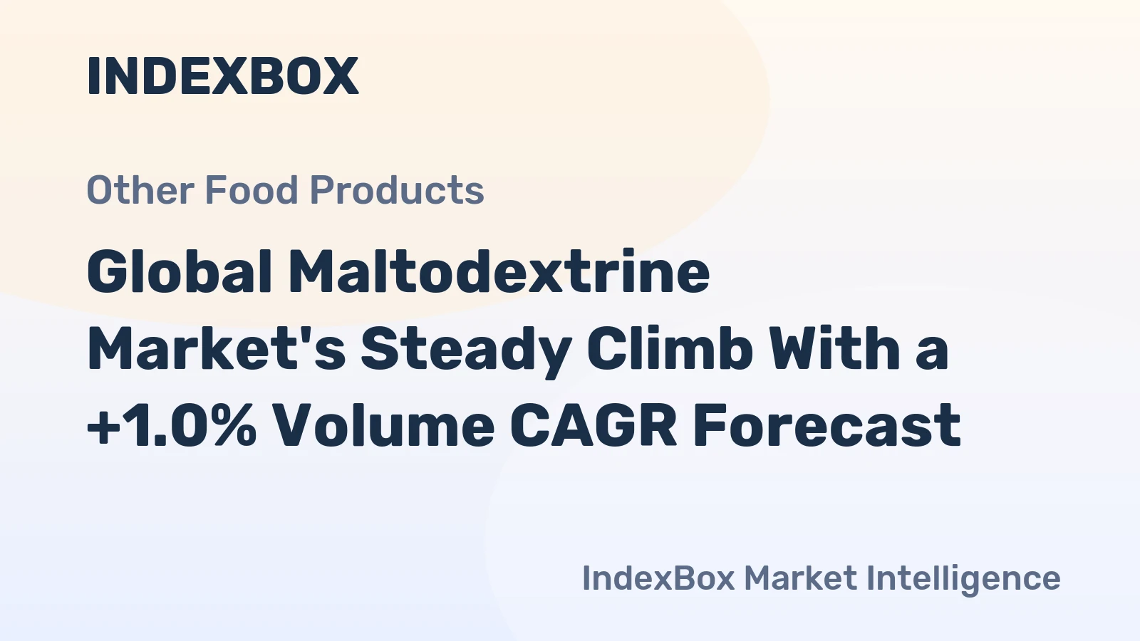 Global Maltodextrine Market's Steady Climb With a +1.0% Volume CAGR Forecast