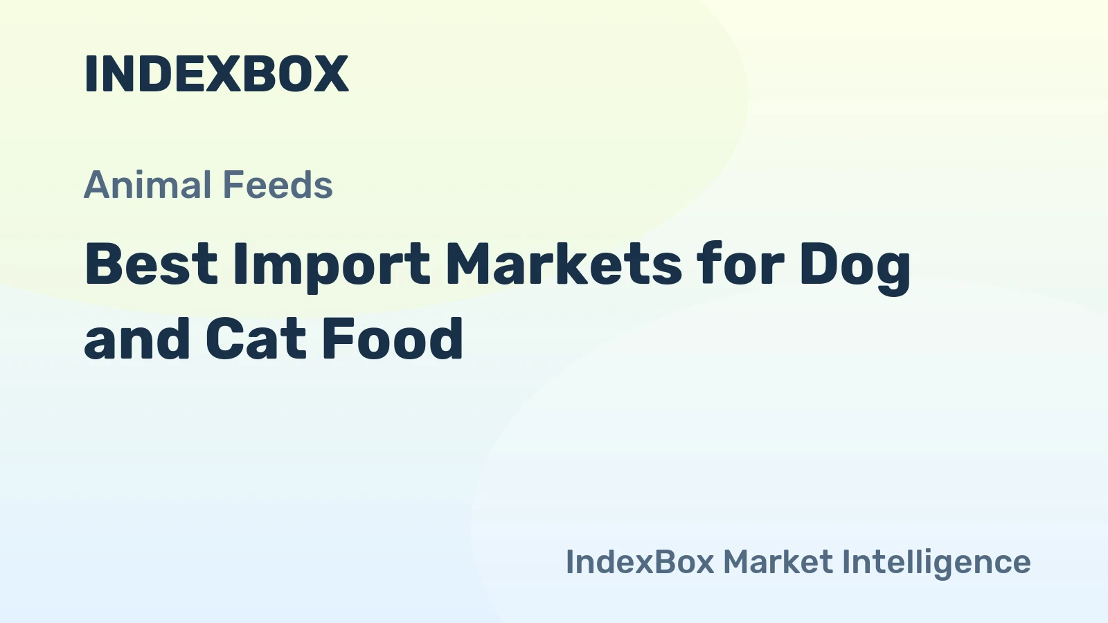 Best Import Markets for Dog and Cat Food