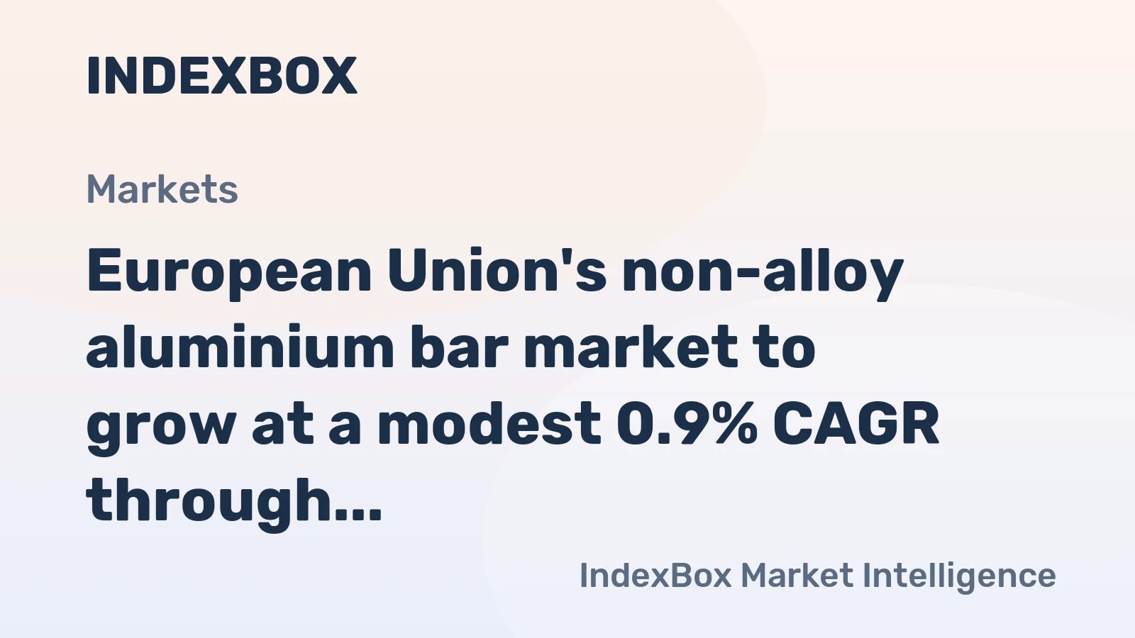 European Union's non-alloy aluminium bar market to grow at a modest 0.9% CAGR through 2035, reaching 589K tons, driven by rising demand.