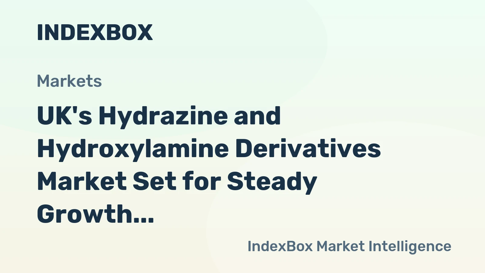 UK's Hydrazine and Hydroxylamine Derivatives Market Set for Steady Growth with 2.9% CAGR in Value