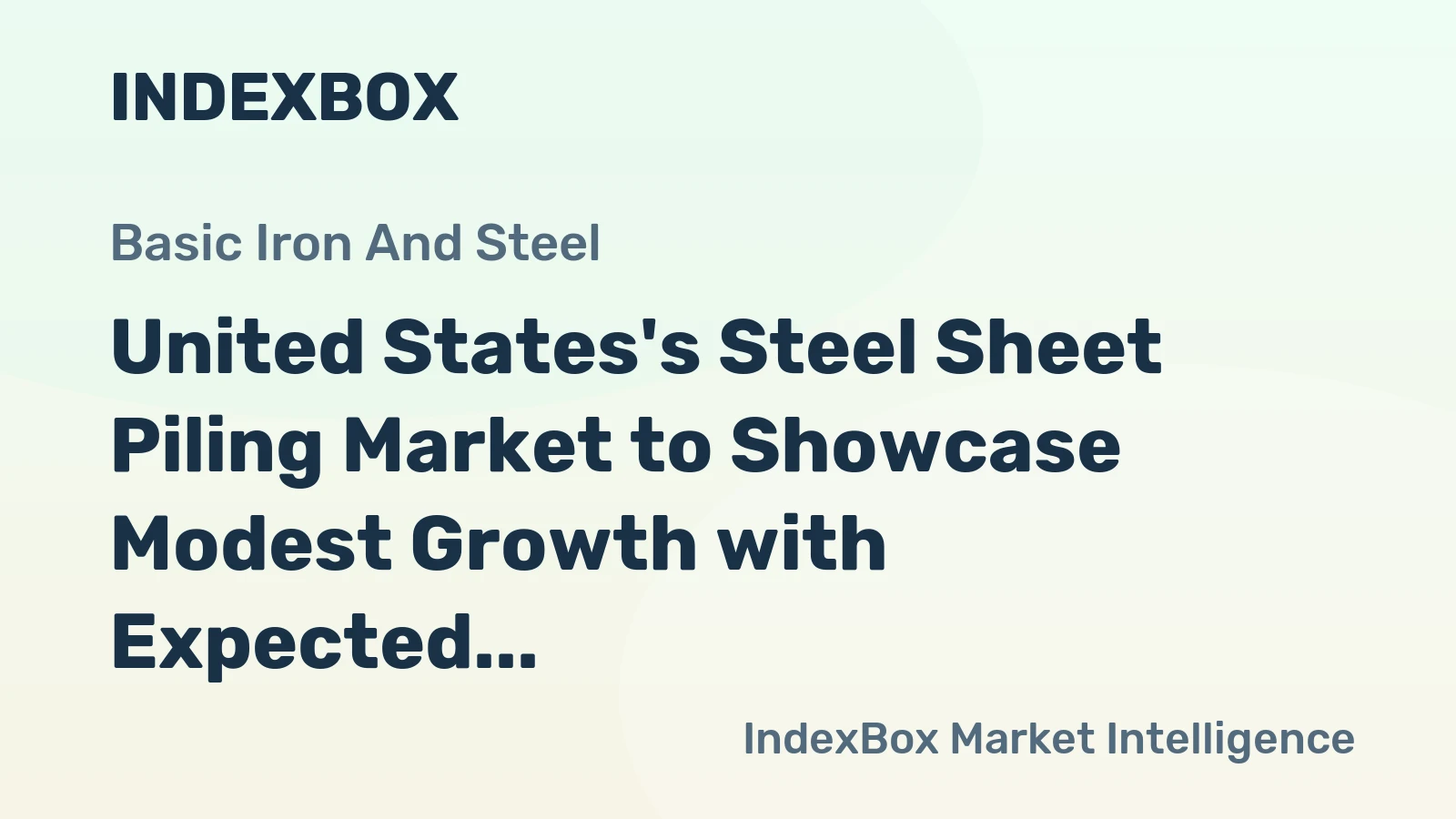 United States's Steel Sheet Piling Market to Showcase Modest Growth with Expected CAGR of +0.8% from 2024 to 2035