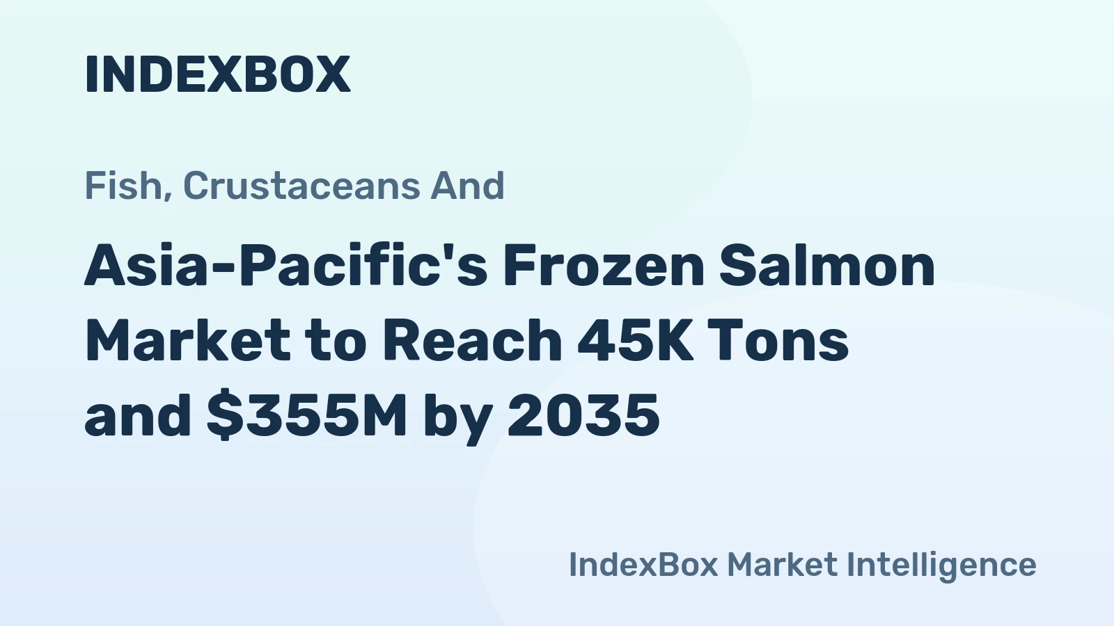 Asia-Pacific's Frozen Salmon Market to Reach 45K Tons and $355M by 2035