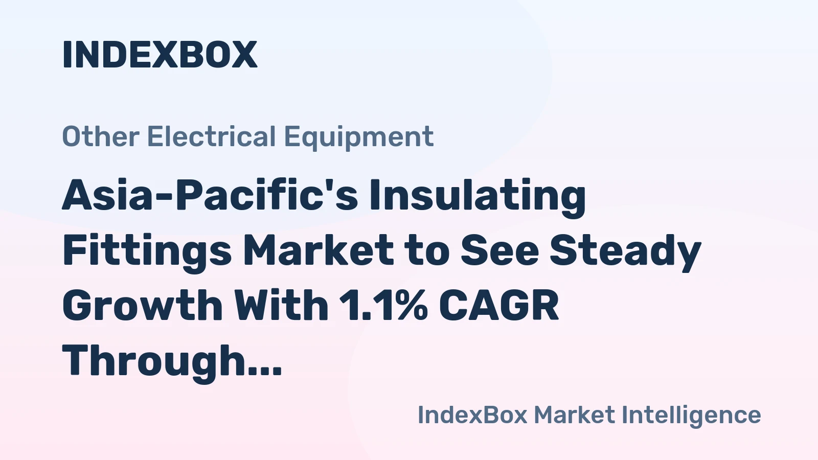 Asia-Pacific's Insulating Fittings Market to See Steady Growth With 1.1% CAGR Through 2035