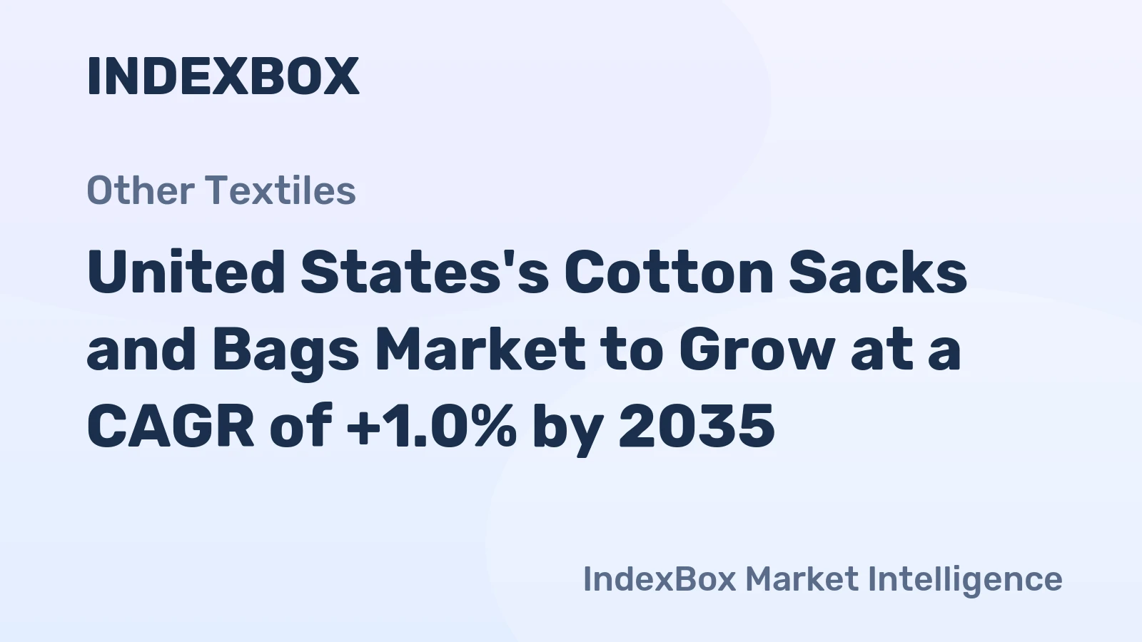 United States's Cotton Sacks and Bags Market to Grow at a CAGR of +1.0% by 2035