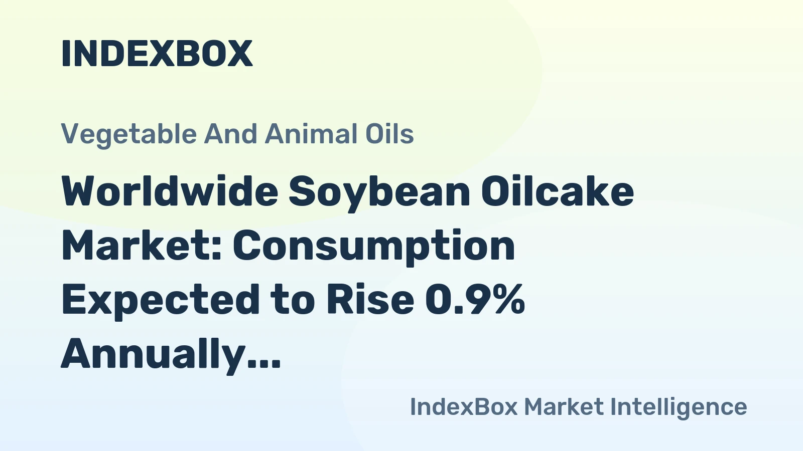 Worldwide Soybean Oilcake Market: Consumption Expected to Rise 0.9% Annually, Reaching 292M Tons by 2035