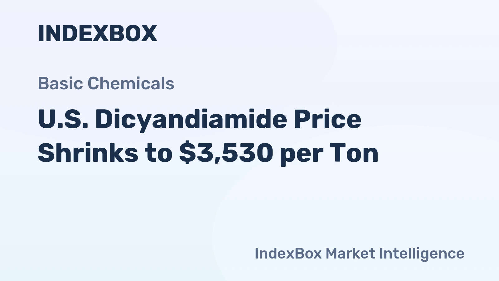 U.S. Dicyandiamide Price Shrinks to $3,530 per Ton