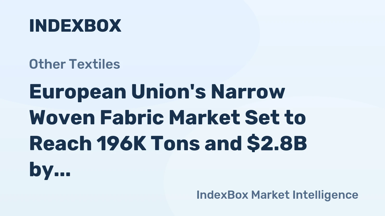 European Union's Narrow Woven Fabric Market Set to Reach 196K Tons and $2.8B by 2035