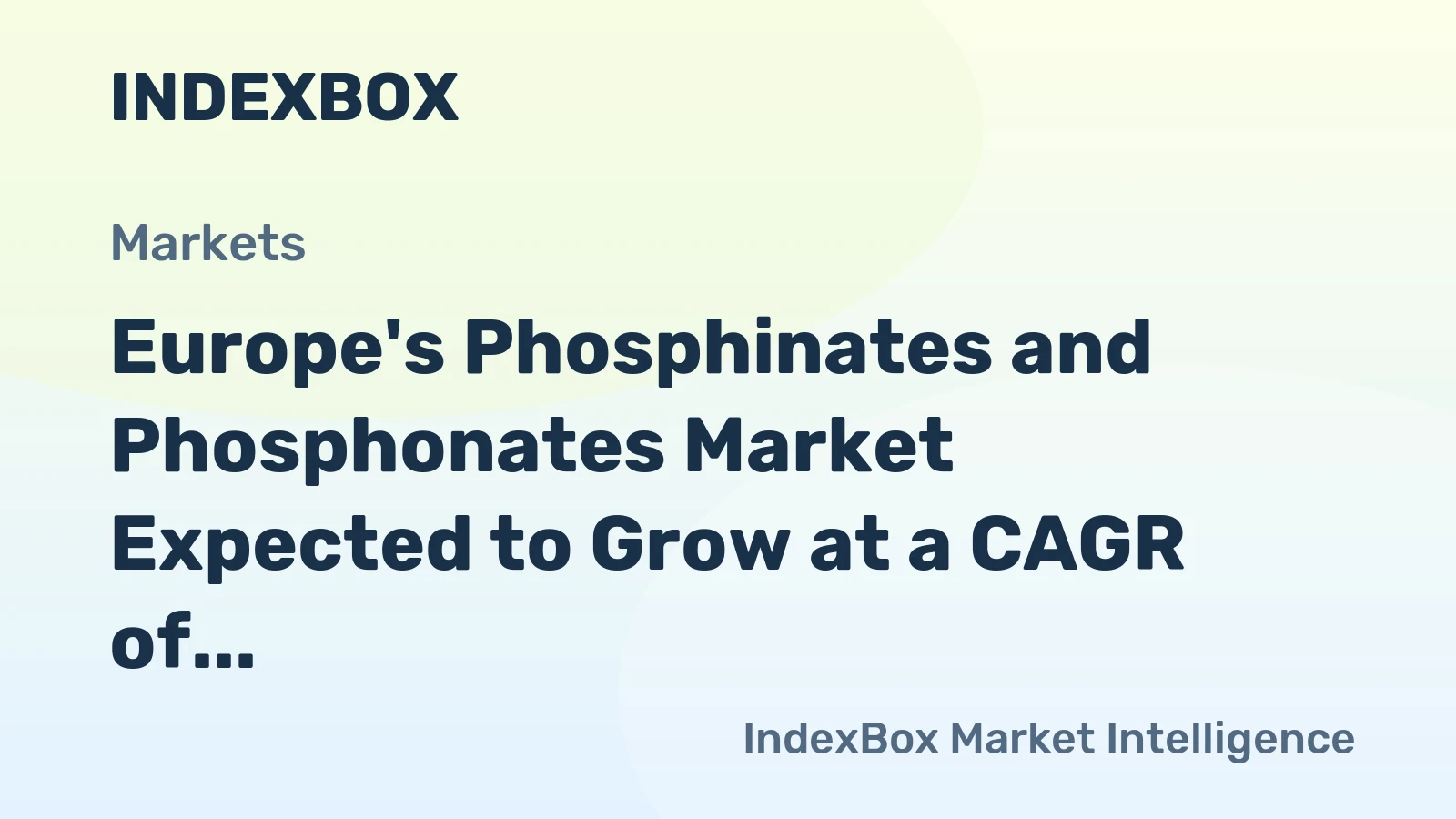 Europe's Phosphinates and Phosphonates Market Expected to Grow at a CAGR of +1.8% Over the Next Decade