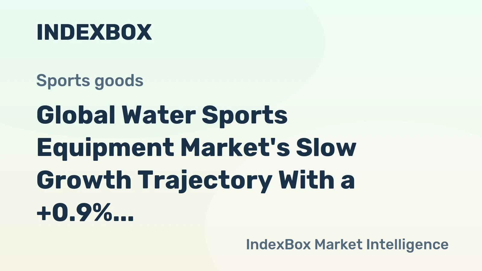 Global Water Sports Equipment Market's Slow Growth Trajectory With a +0.9% Value CAGR Through 2035