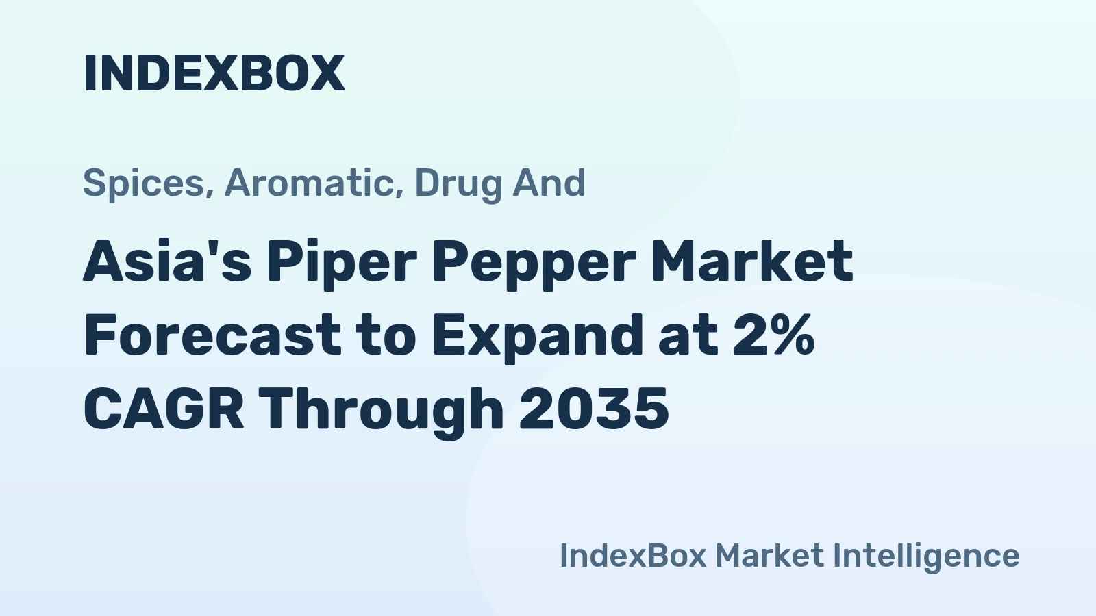 Asia's Piper Pepper Market Forecast to Expand at 2% CAGR Through 2035