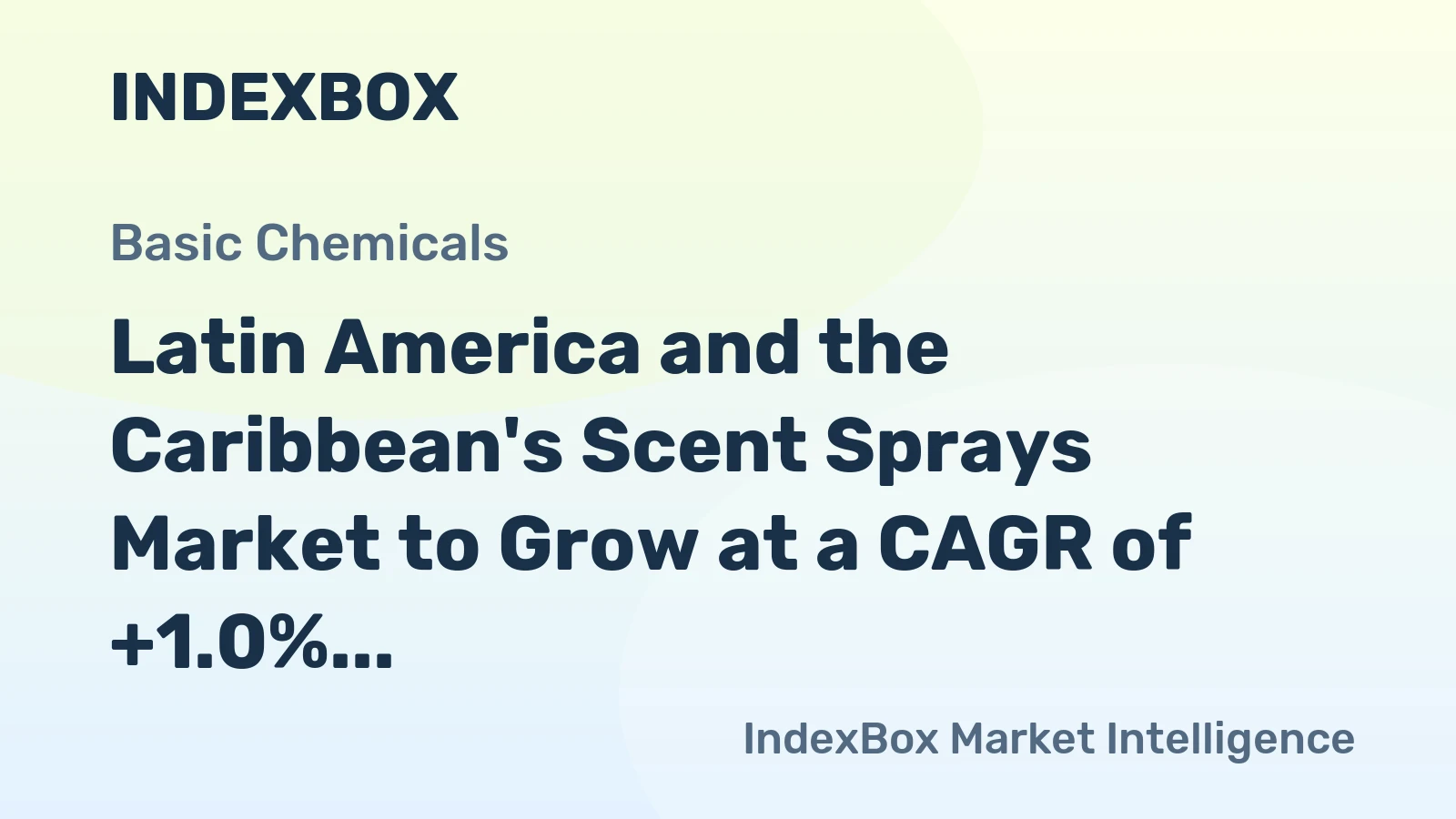 Latin America and the Caribbean's Scent Sprays Market to Grow at a CAGR of +1.0% through 2035