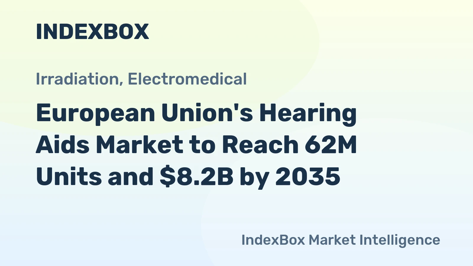 European Union's Hearing Aids Market to Reach 62M Units and $8.2B by 2035