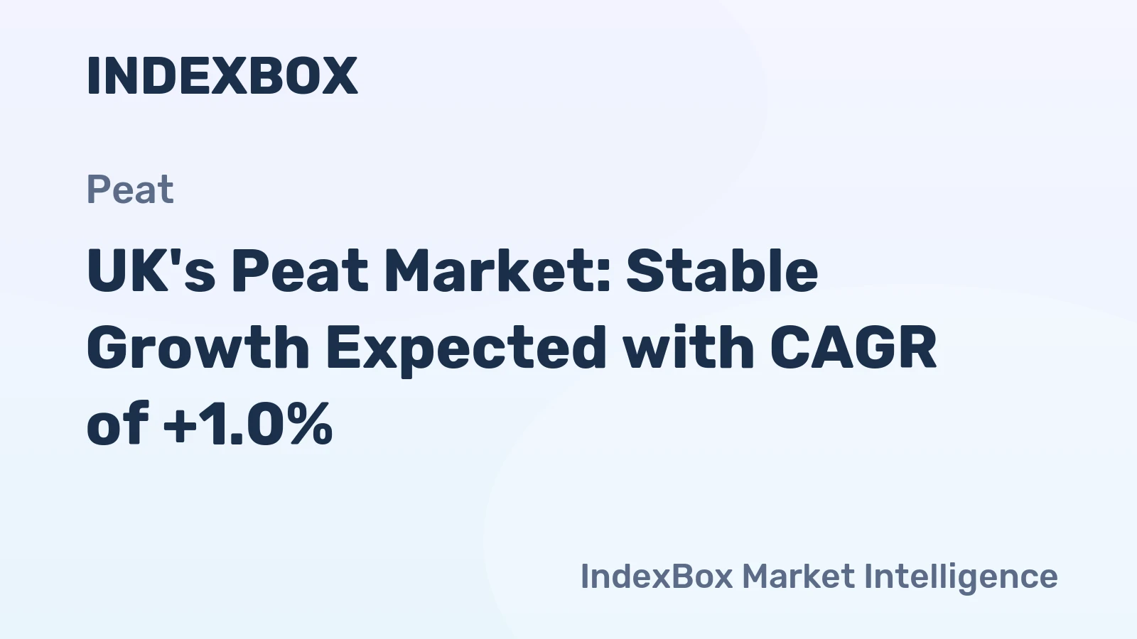 UK's Peat Market: Stable Growth Expected with CAGR of +1.0%