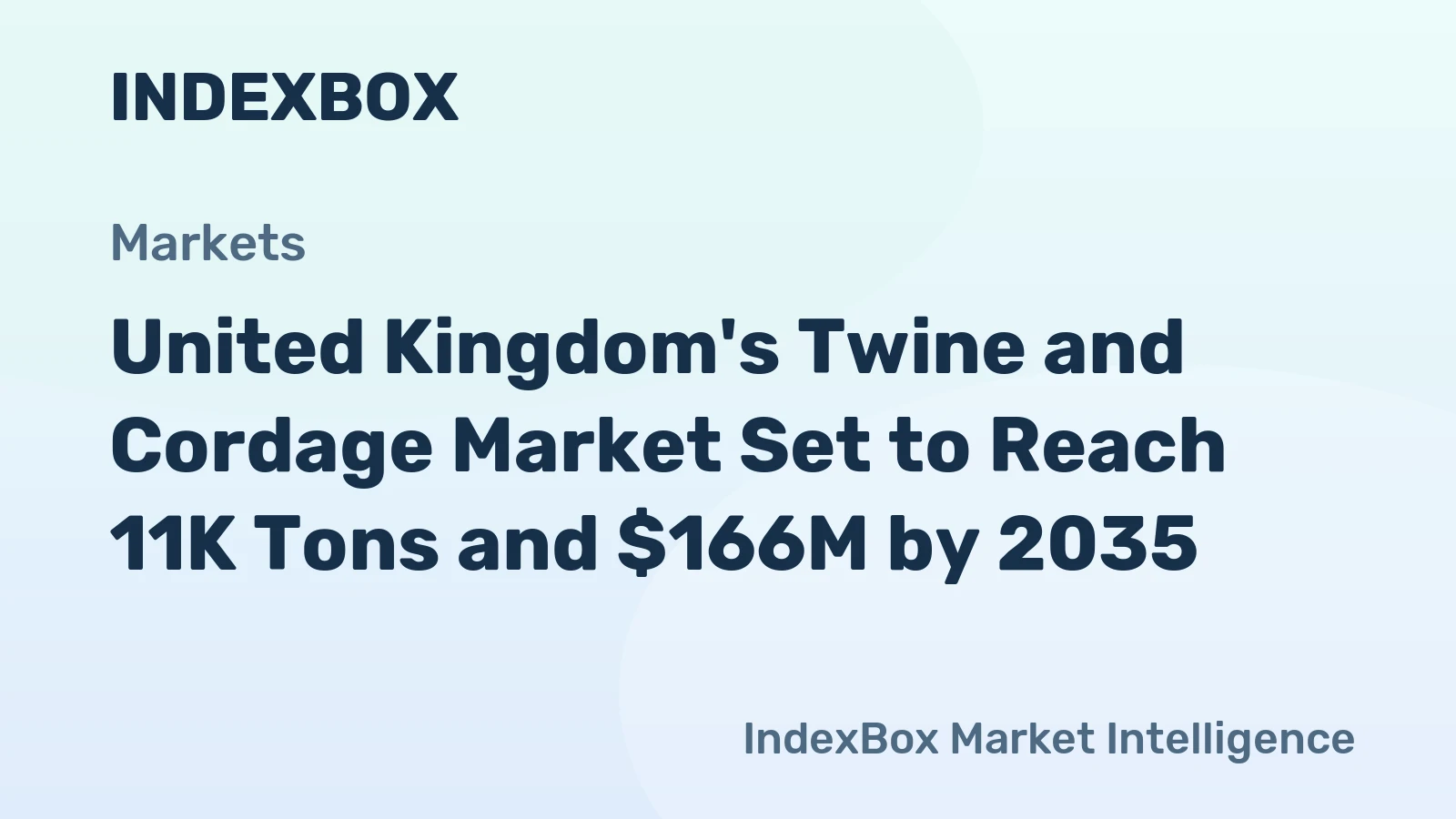 United Kingdom's Twine and Cordage Market Set to Reach 11K Tons and $166M by 2035