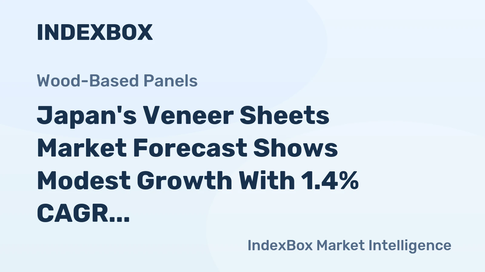 Japan's Veneer Sheets Market Forecast Shows Modest Growth With 1.4% CAGR Through 2035