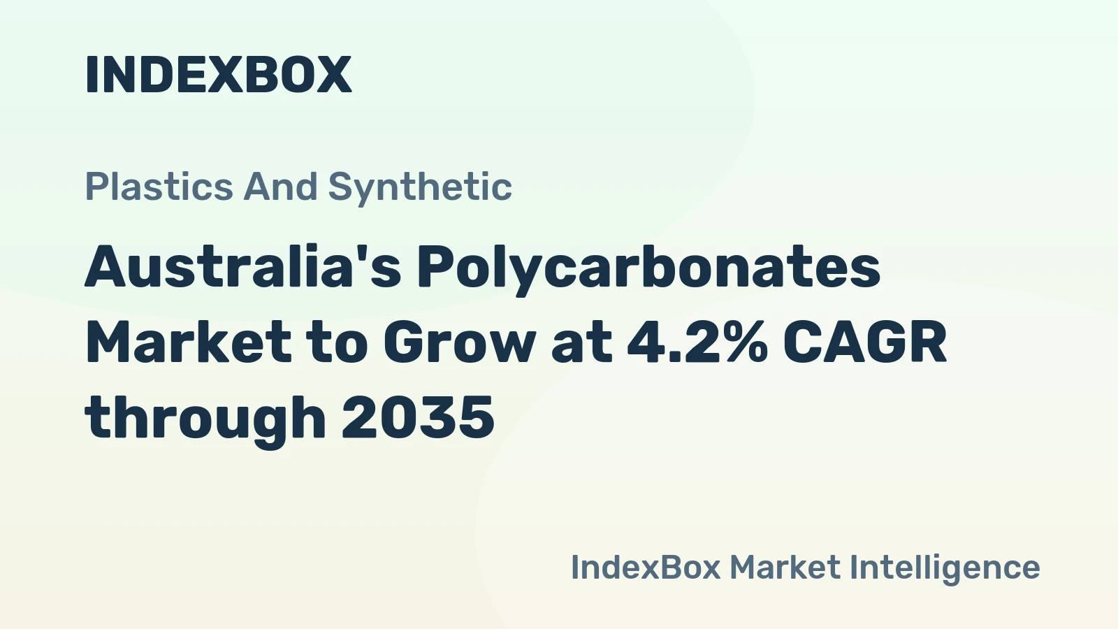 Australia's Polycarbonates Market to Grow at 4.2% CAGR through 2035