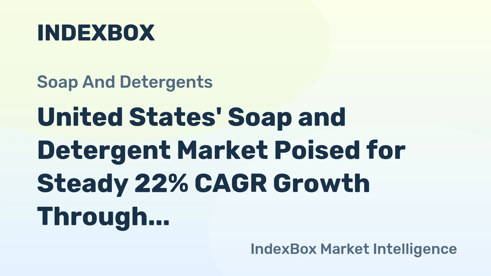 United States' Soap and Detergent Market Poised for Steady 22% CAGR Growth Through 2035