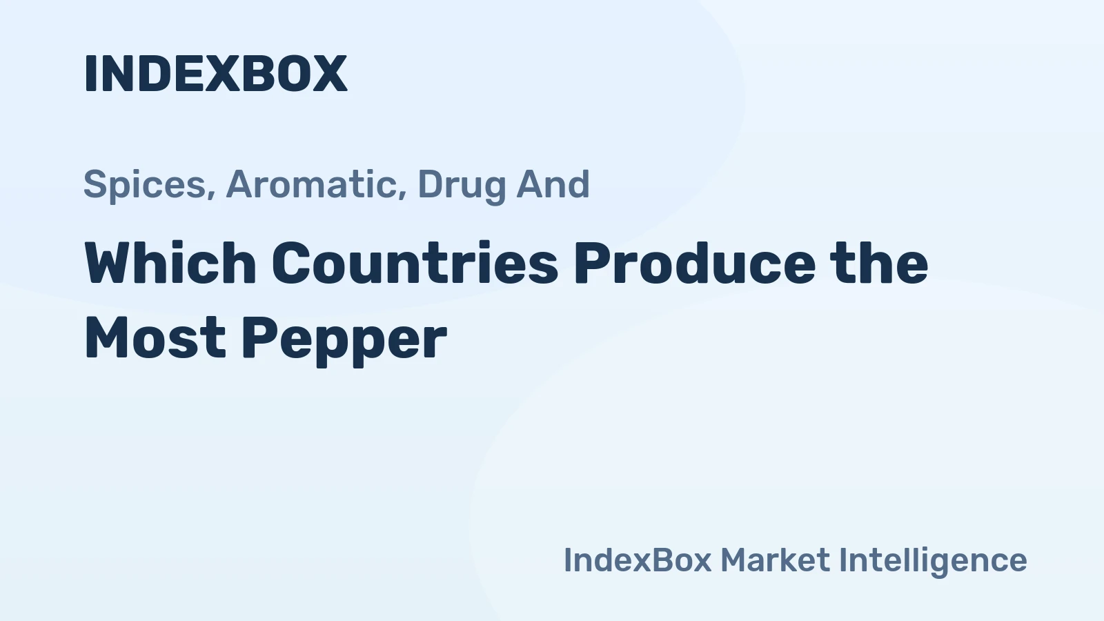Which Countries Produce the Most Pepper?