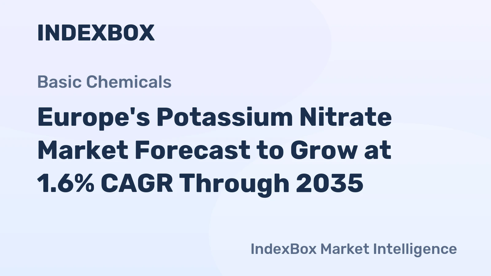 Europe's Potassium Nitrate Market Forecast to Grow at 1.6% CAGR Through 2035