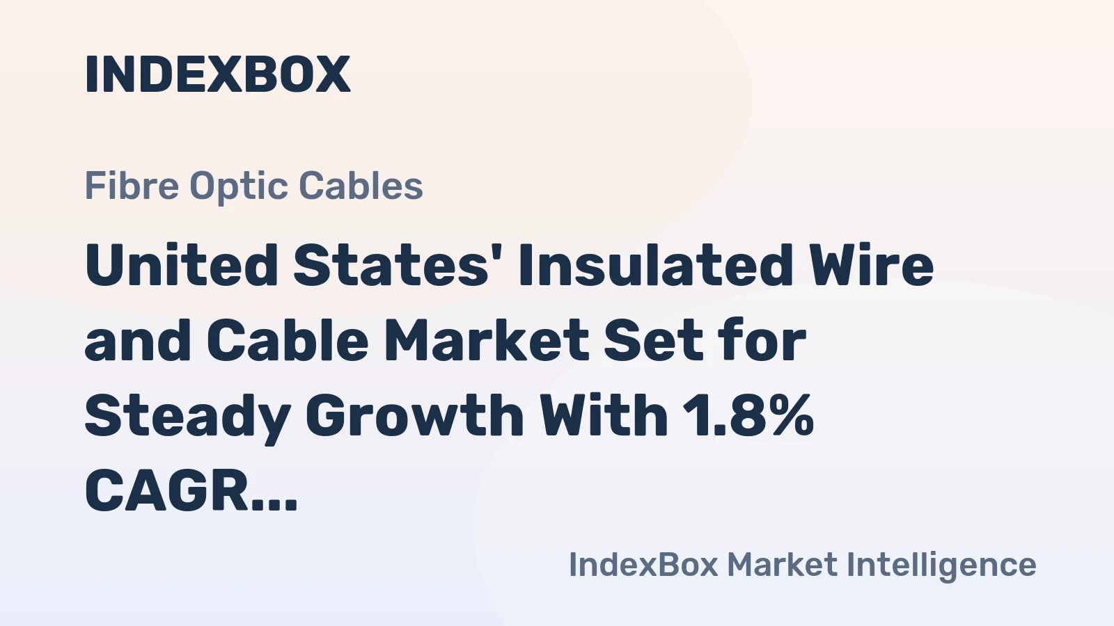 United States' Insulated Wire and Cable Market Set for Steady Growth With 1.8% CAGR Through 2035