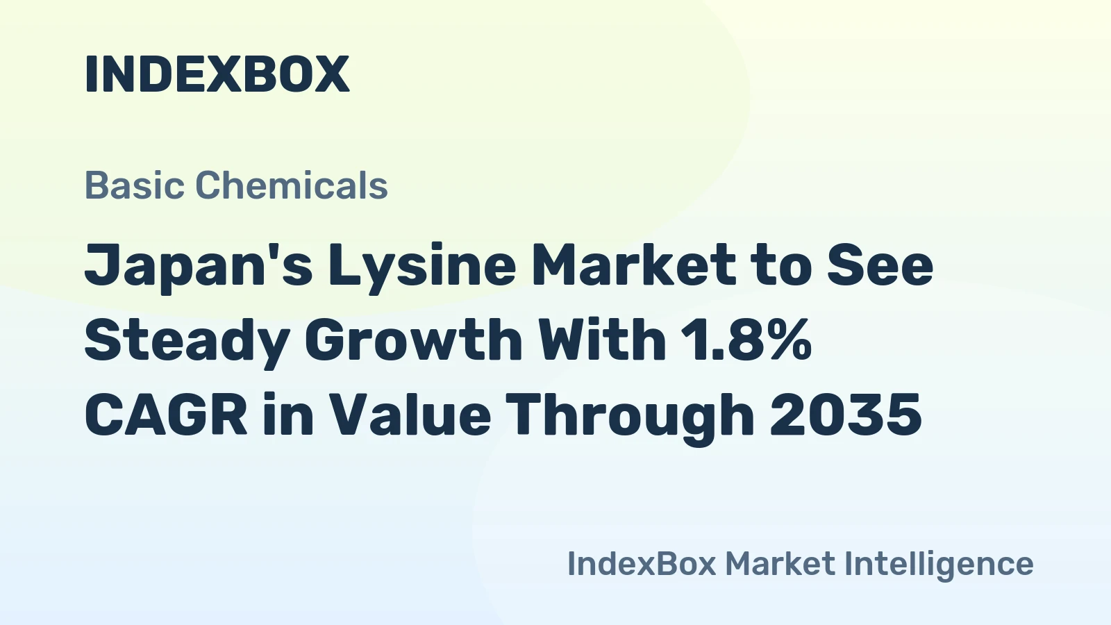 Japan's Lysine Market to See Steady Growth With 1.8% CAGR in Value Through 2035