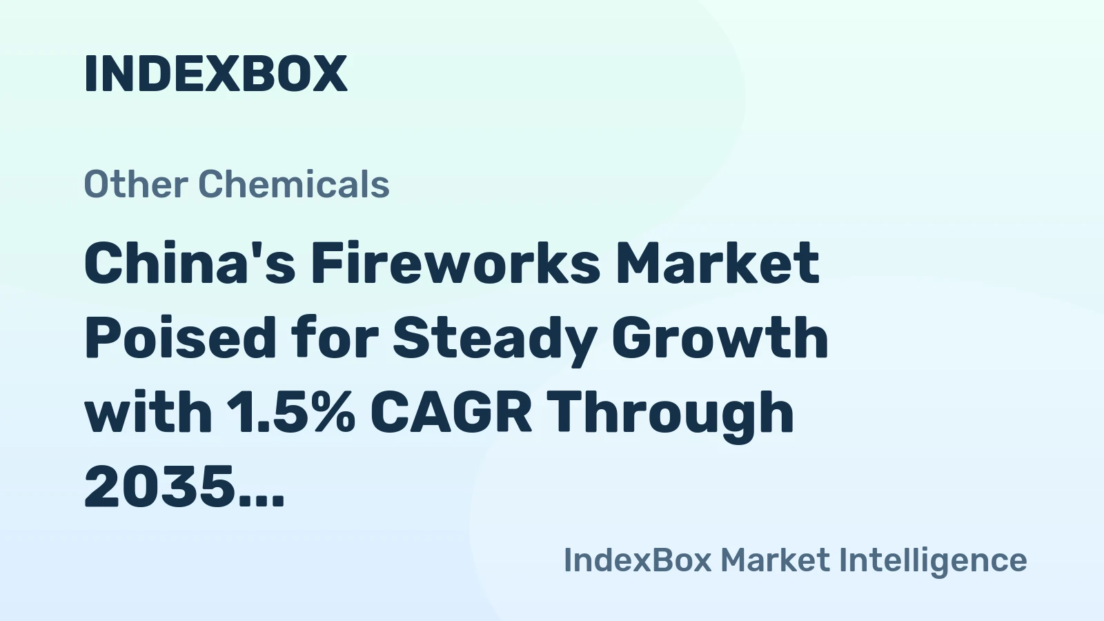 China's Fireworks Market Poised for Steady Growth with 1.5% CAGR Through 2035