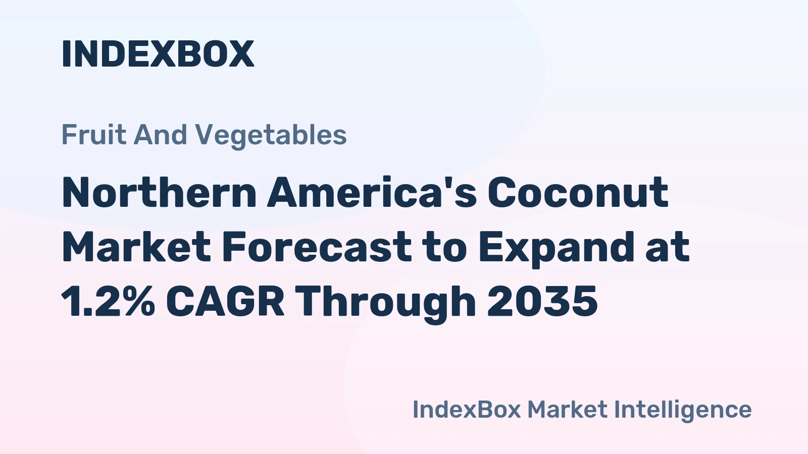 Northern America's Coconut Market Forecast to Expand at 1.2% CAGR Through 2035