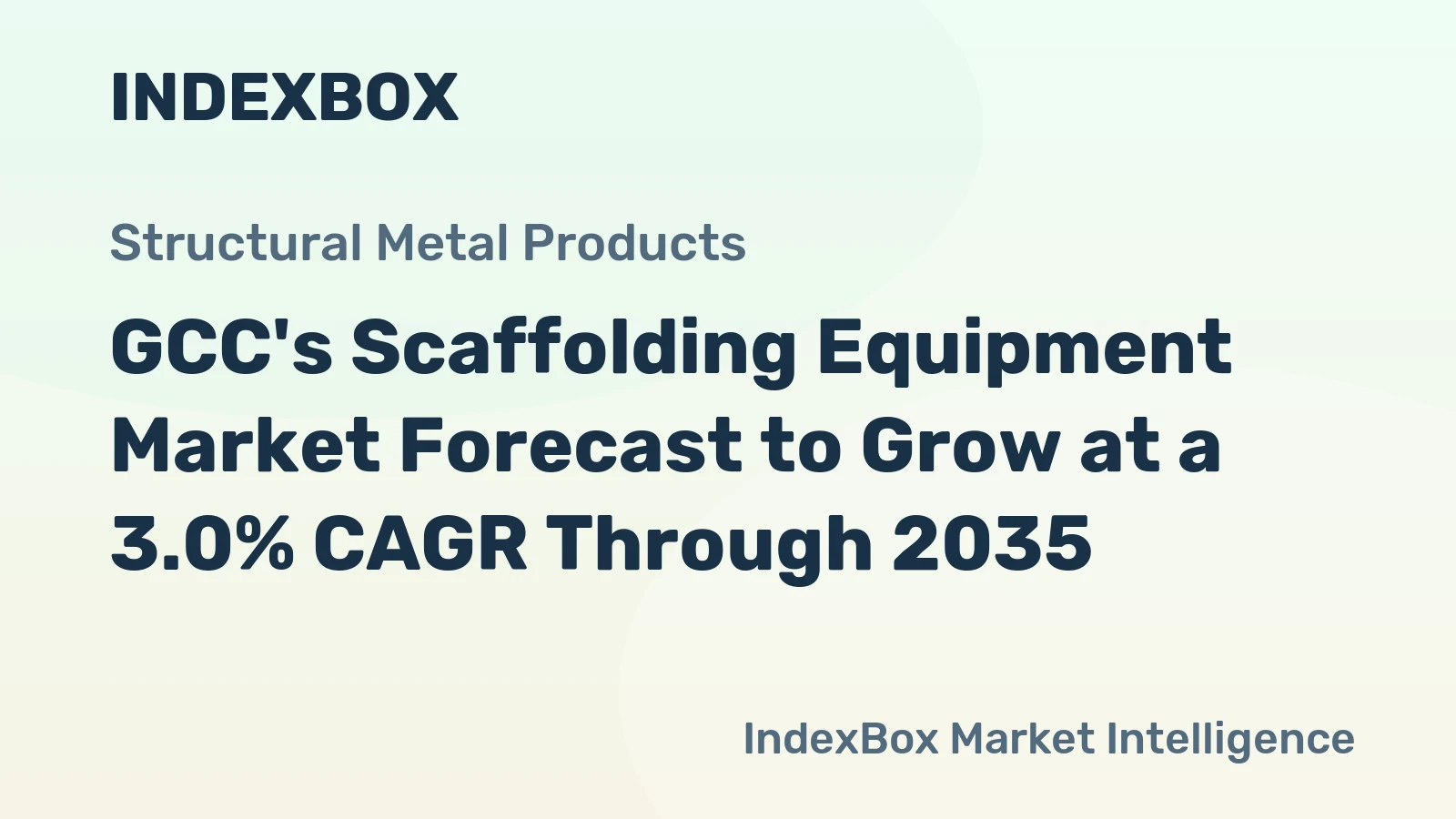 GCC's Scaffolding Equipment Market Forecast to Grow at a 3.0% CAGR Through 2035