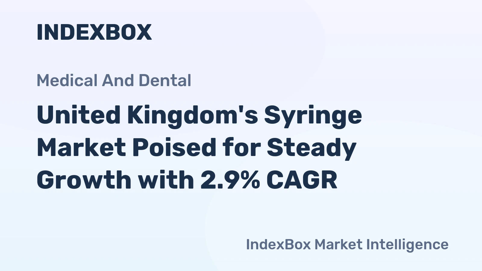 United Kingdom's Syringe Market Poised for Steady Growth with 2.9% CAGR