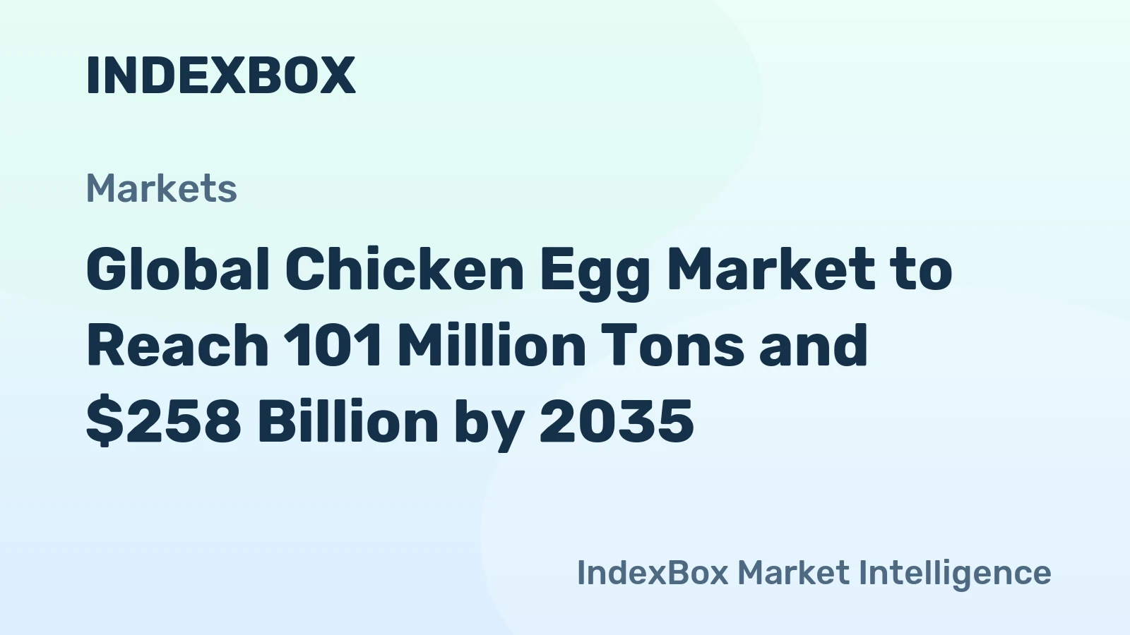 Global Chicken Egg Market to Reach 101 Million Tons and $258 Billion by 2035