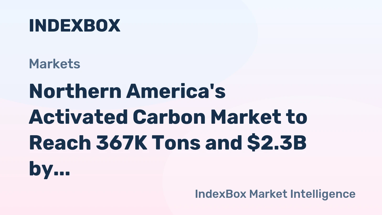 Northern America's Activated Carbon Market to Reach 367K Tons and $2.3B by 2035