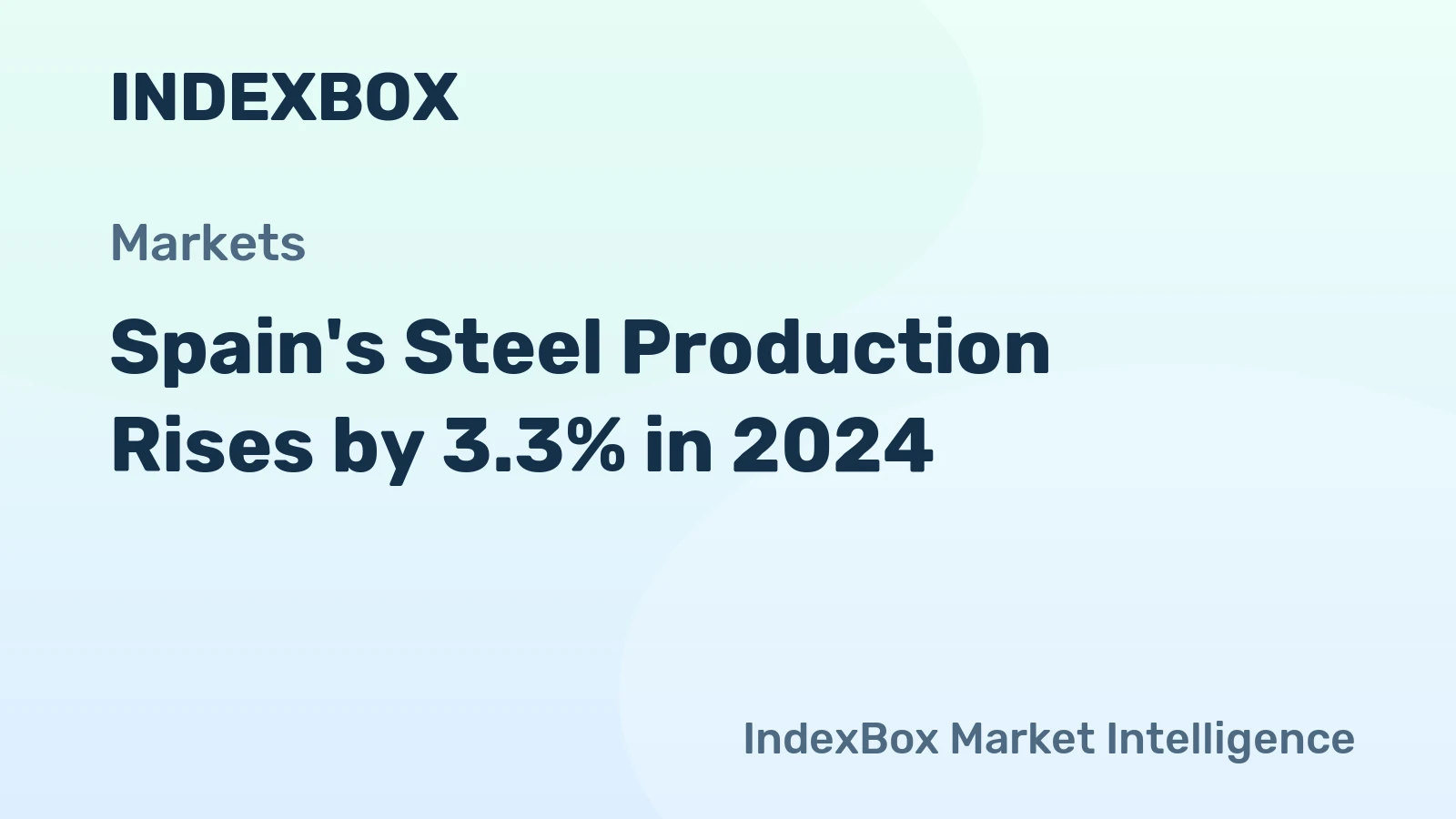 Spain's Steel Production Rises by 3.3% in 2024