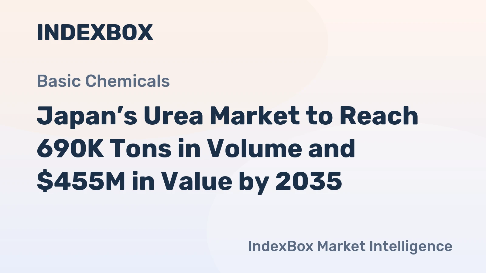 Japan’s Urea Market to Reach 690K Tons in Volume and $455M in Value by 2035