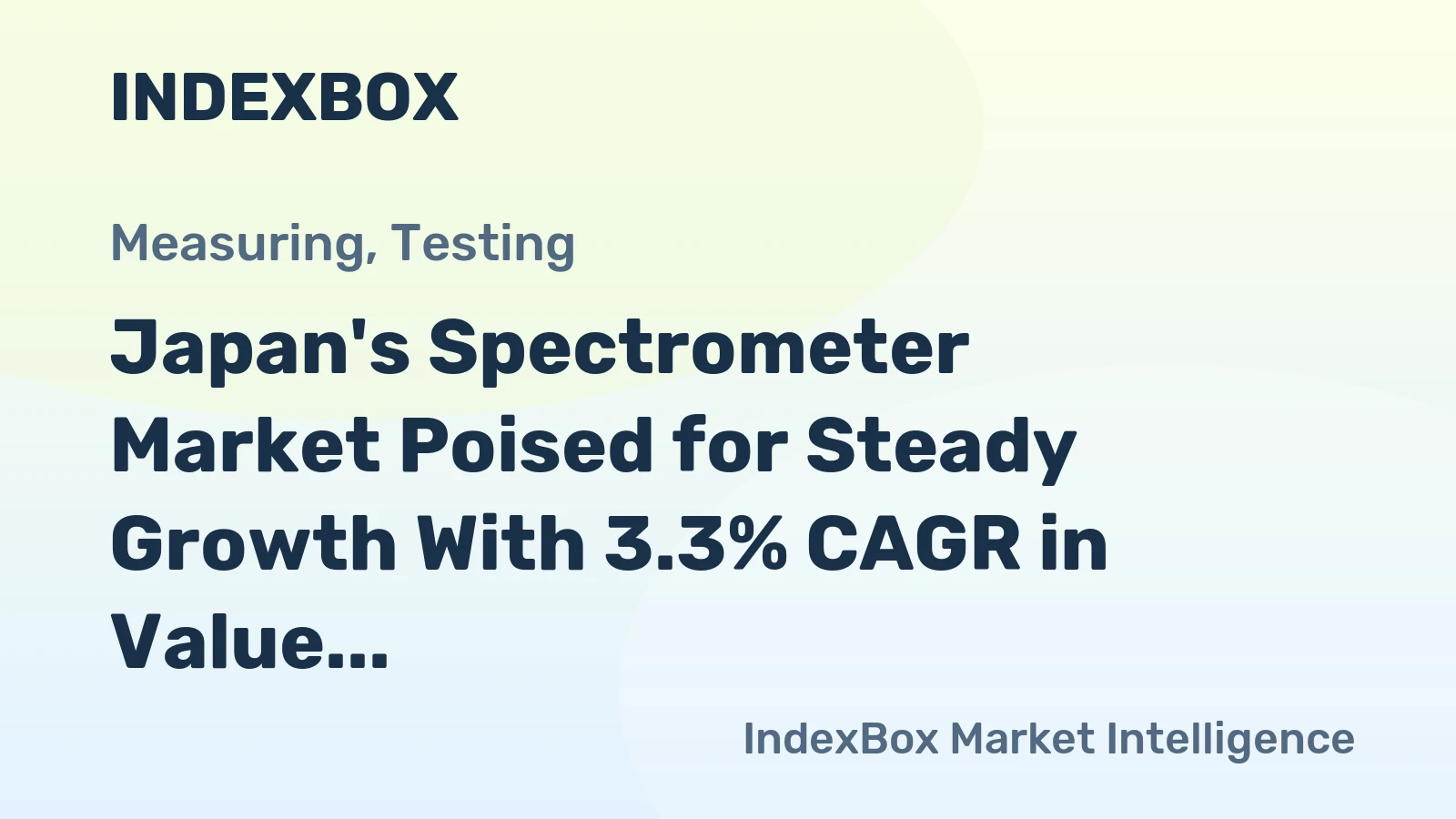 Japan's Spectrometer Market Poised for Steady Growth With 3.3% CAGR in Value Through 2035