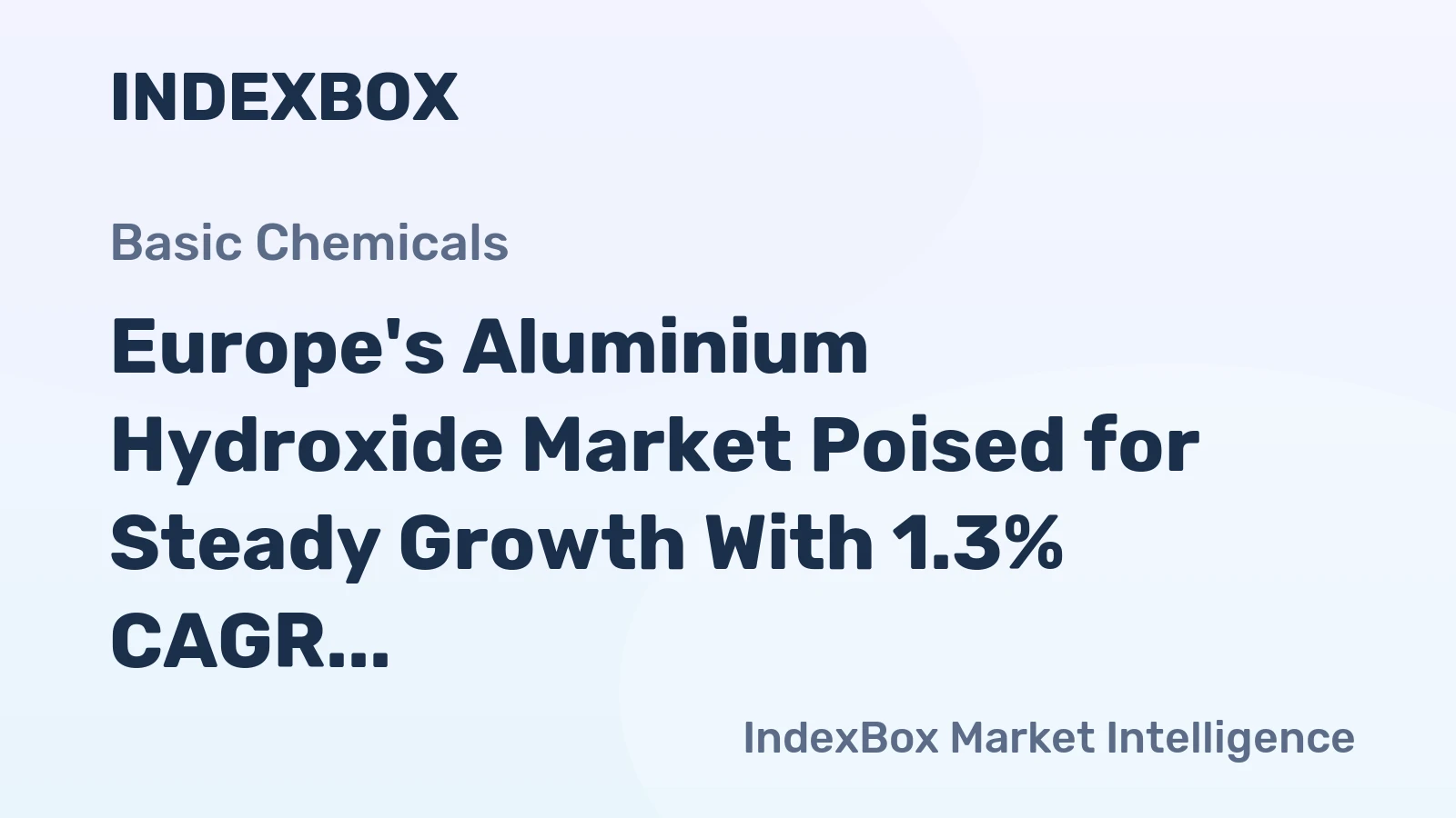 Europe's Aluminium Hydroxide Market Poised for Steady Growth With 1.3% CAGR Through 2035