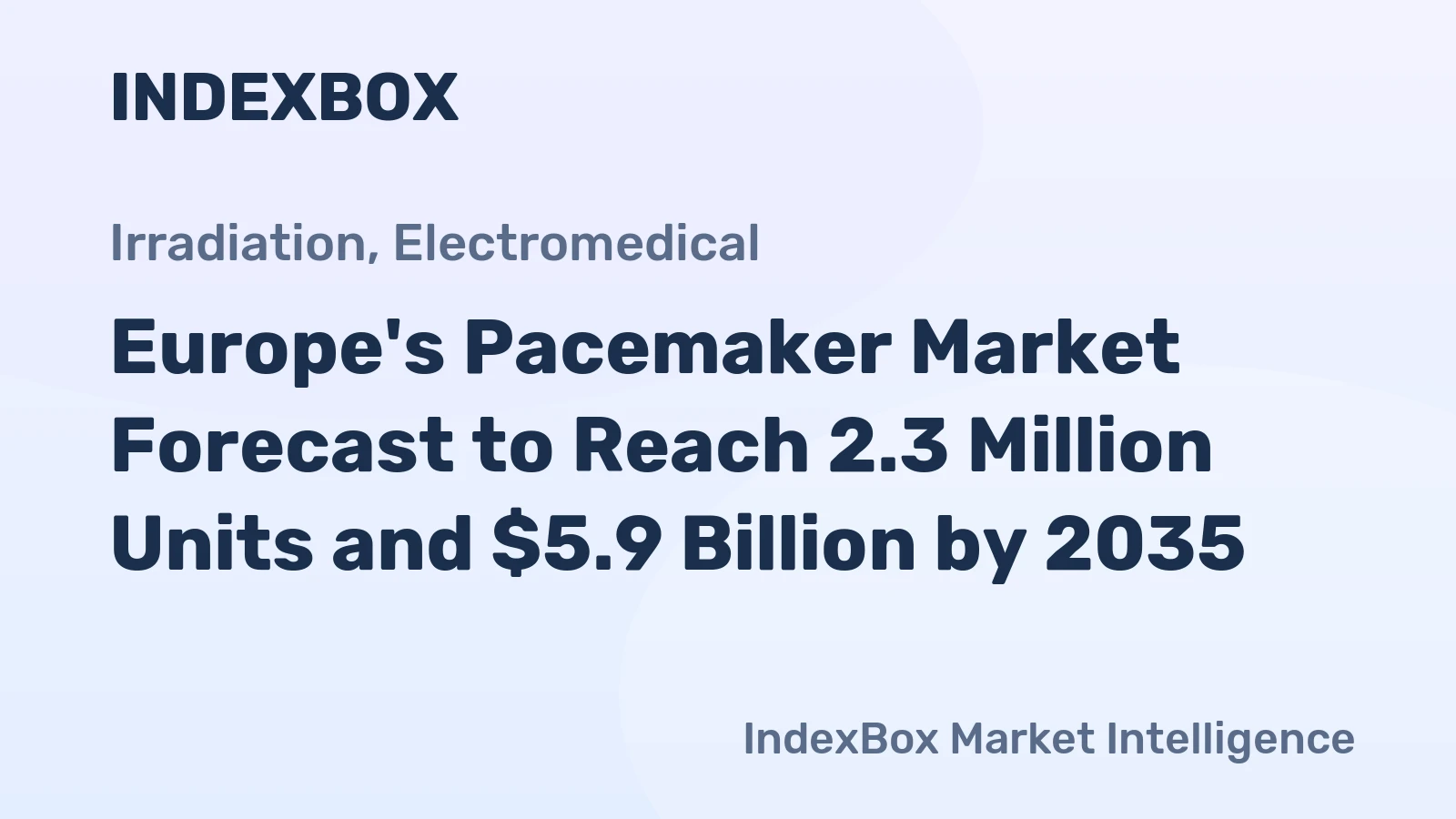 Europe's Pacemaker Market Forecast to Reach 2.3 Million Units and $5.9 Billion by 2035