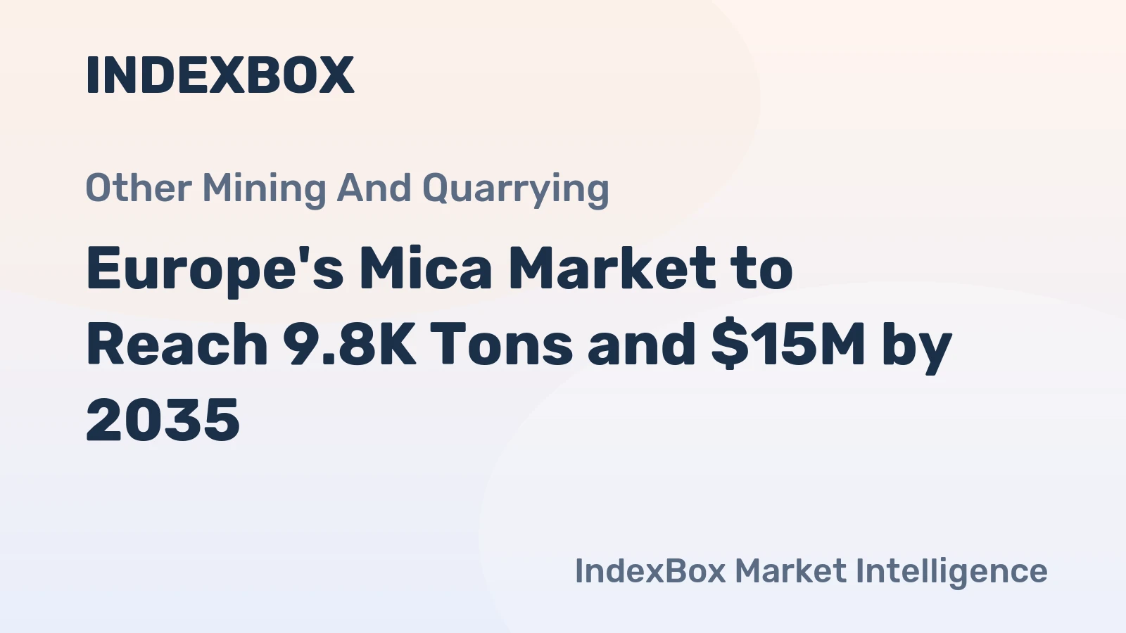Europe's Mica Market to Reach 9.8K Tons and $15M by 2035