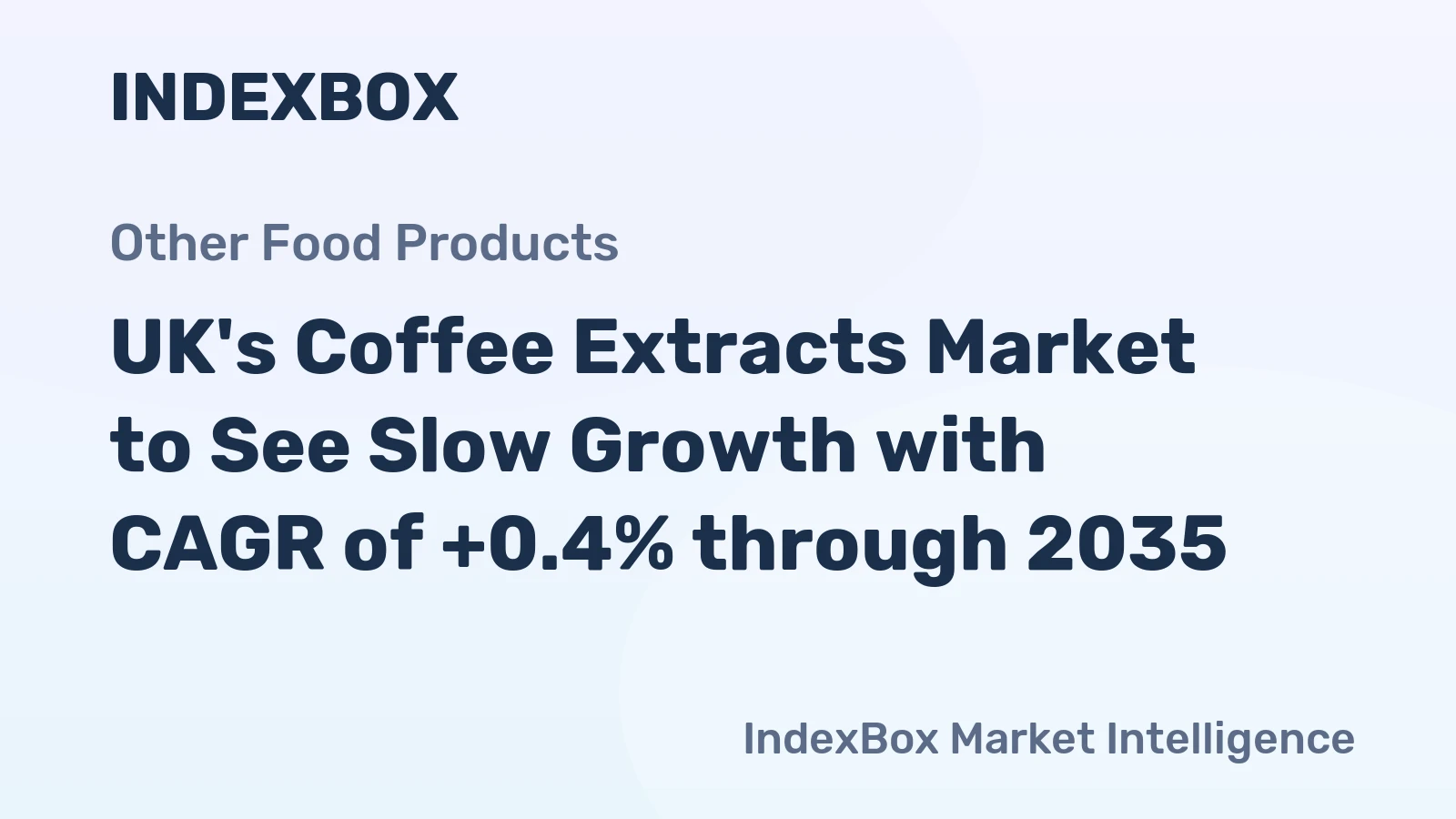 UK's Coffee Extracts Market to See Slow Growth with CAGR of +0.4% through 2035