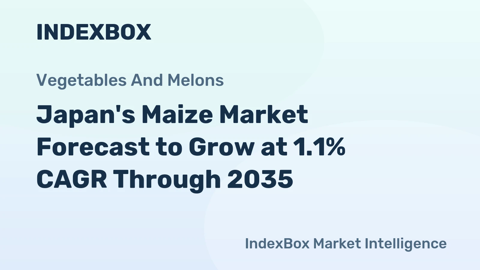 Japan's Maize Market Forecast to Grow at 1.1% CAGR Through 2035