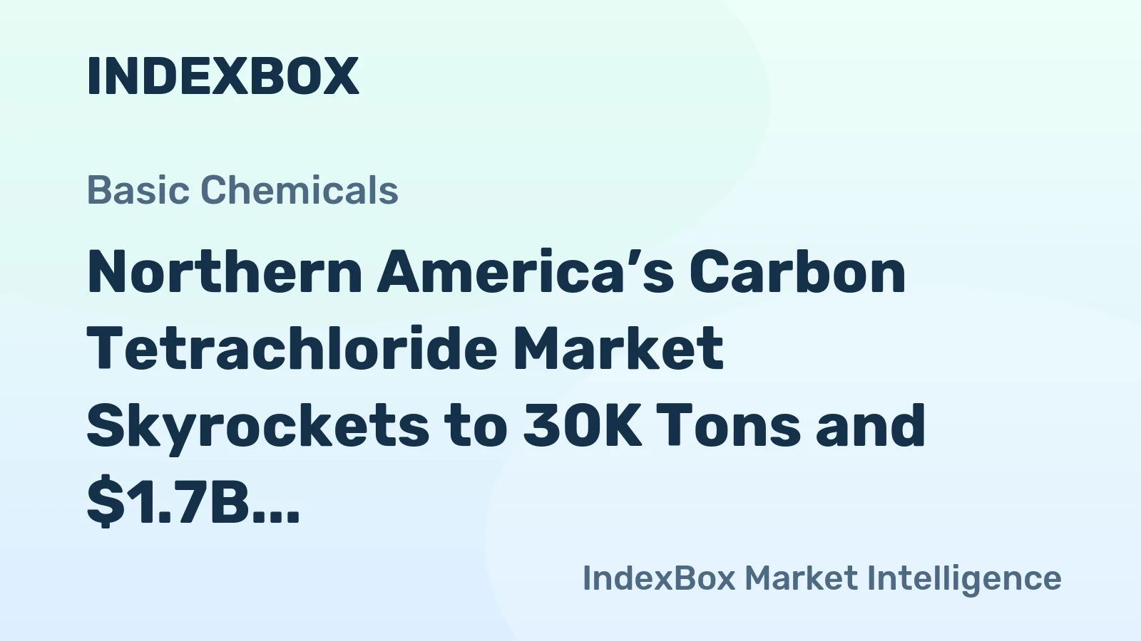 Northern America’s Carbon Tetrachloride Market Skyrockets to 30K Tons and $1.7B in Value