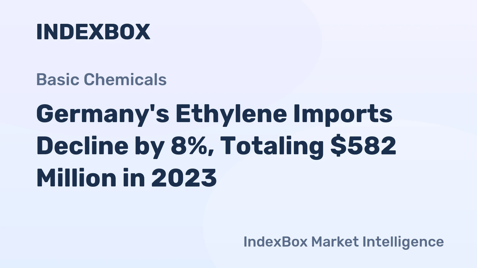 Germany's Ethylene Imports Decline by 8%, Totaling $582 Million in 2023