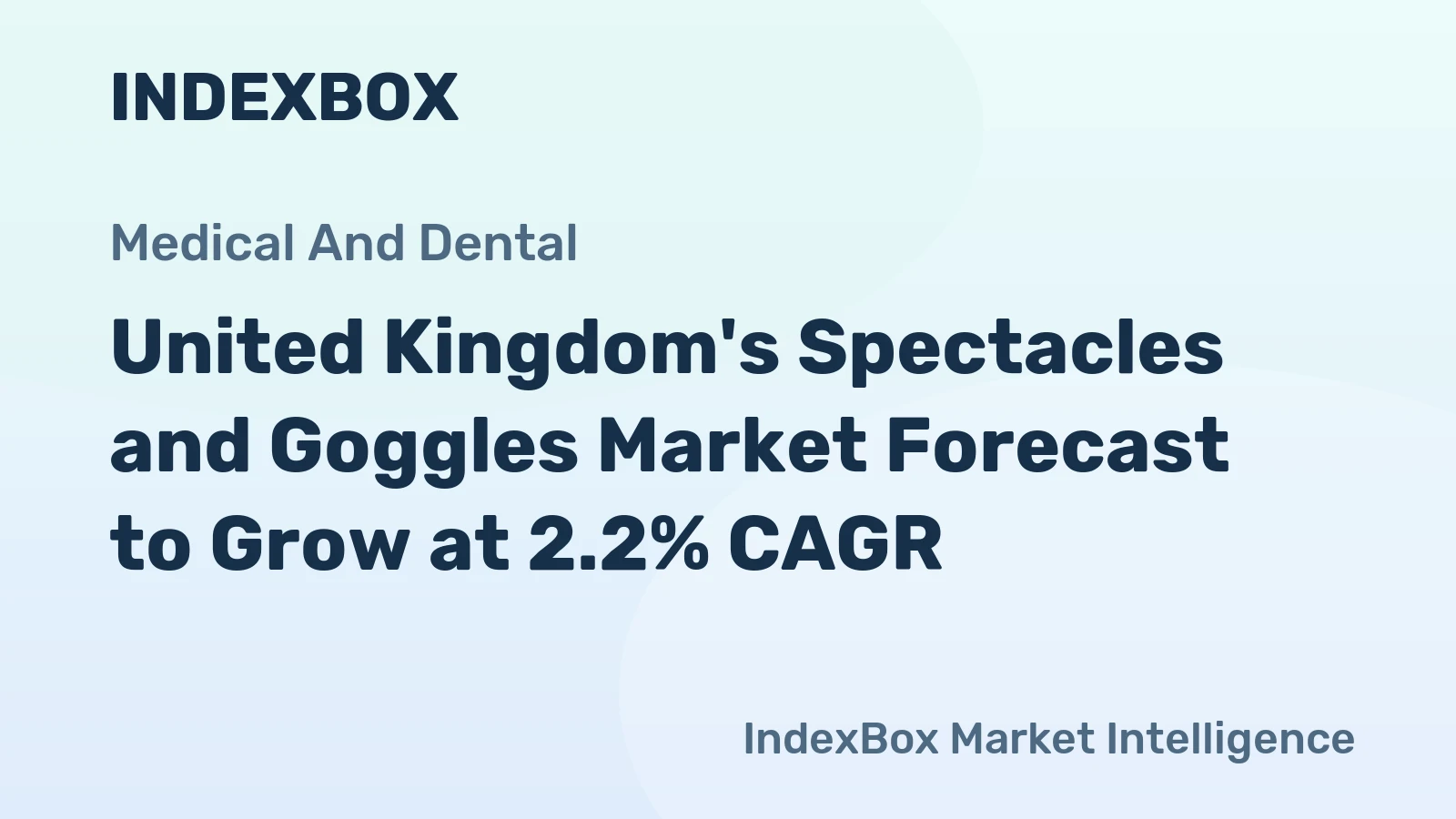 United Kingdom's Spectacles and Goggles Market Forecast to Grow at 2.2% CAGR